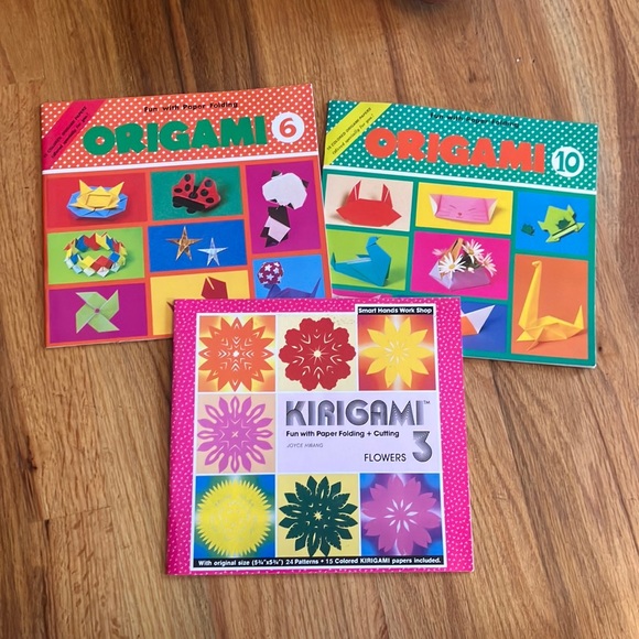 Other | Colorful Origami And Kirigami Book Set Of Three | Poshmark